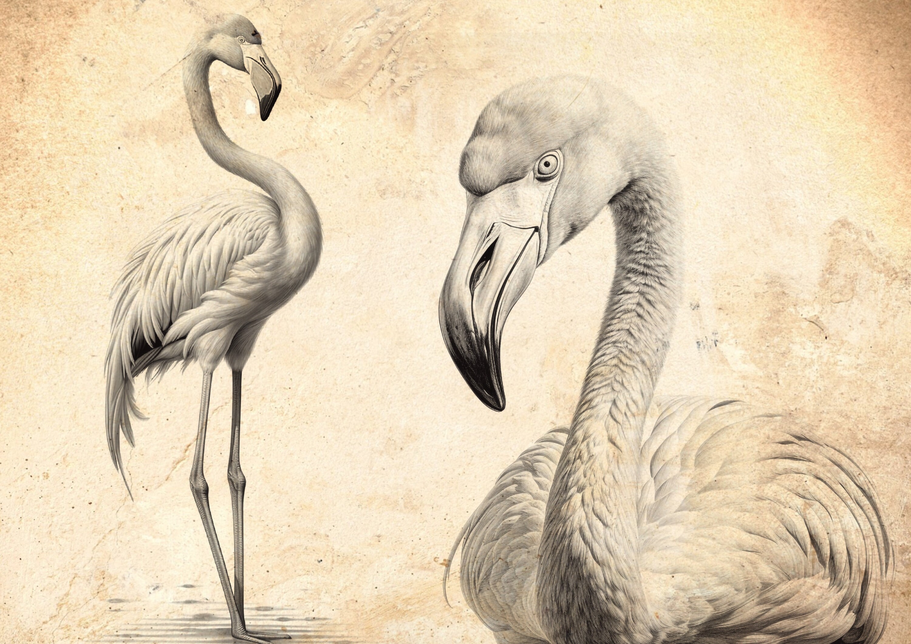 60 Flamingo Procreate Stamp Brushes: Tropical Wildlife Set • .brushset ...