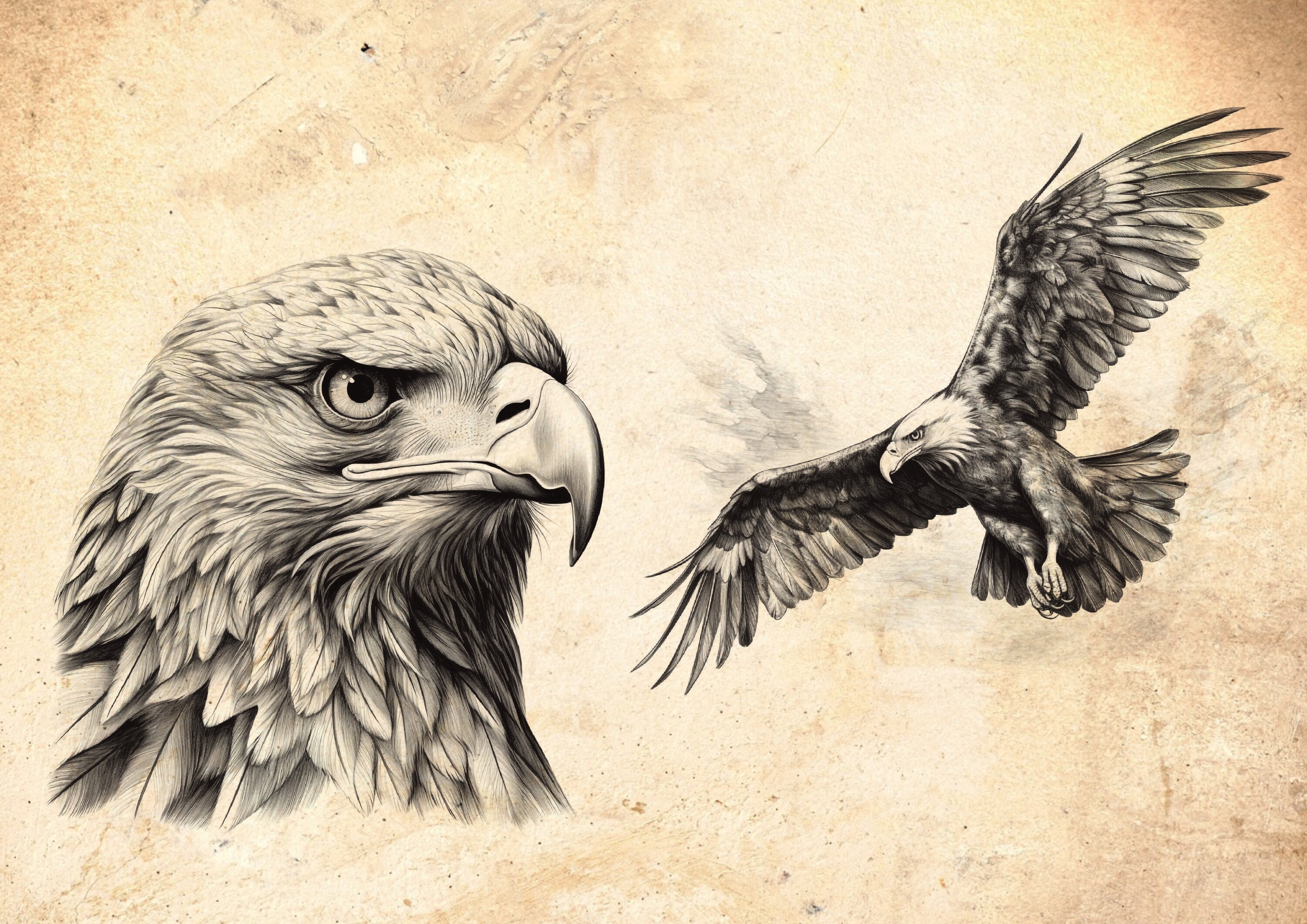100 Eagle Procreate Stamp Brushes Wildlife Bird Procreate - Etsy