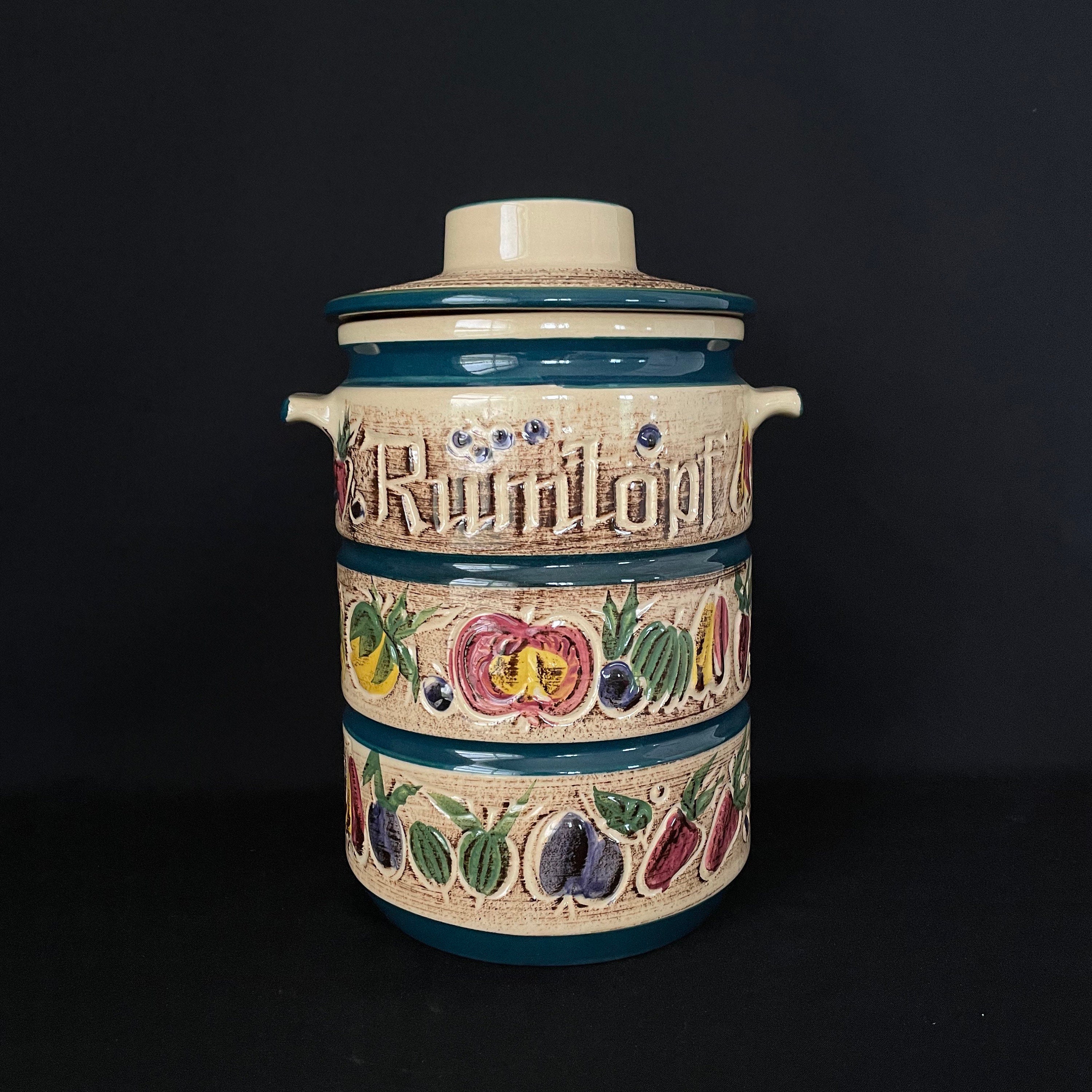 AUTHENTIC Large Vintage Rumtopf Jar Rumpot Post-war 825-32 - Etsy