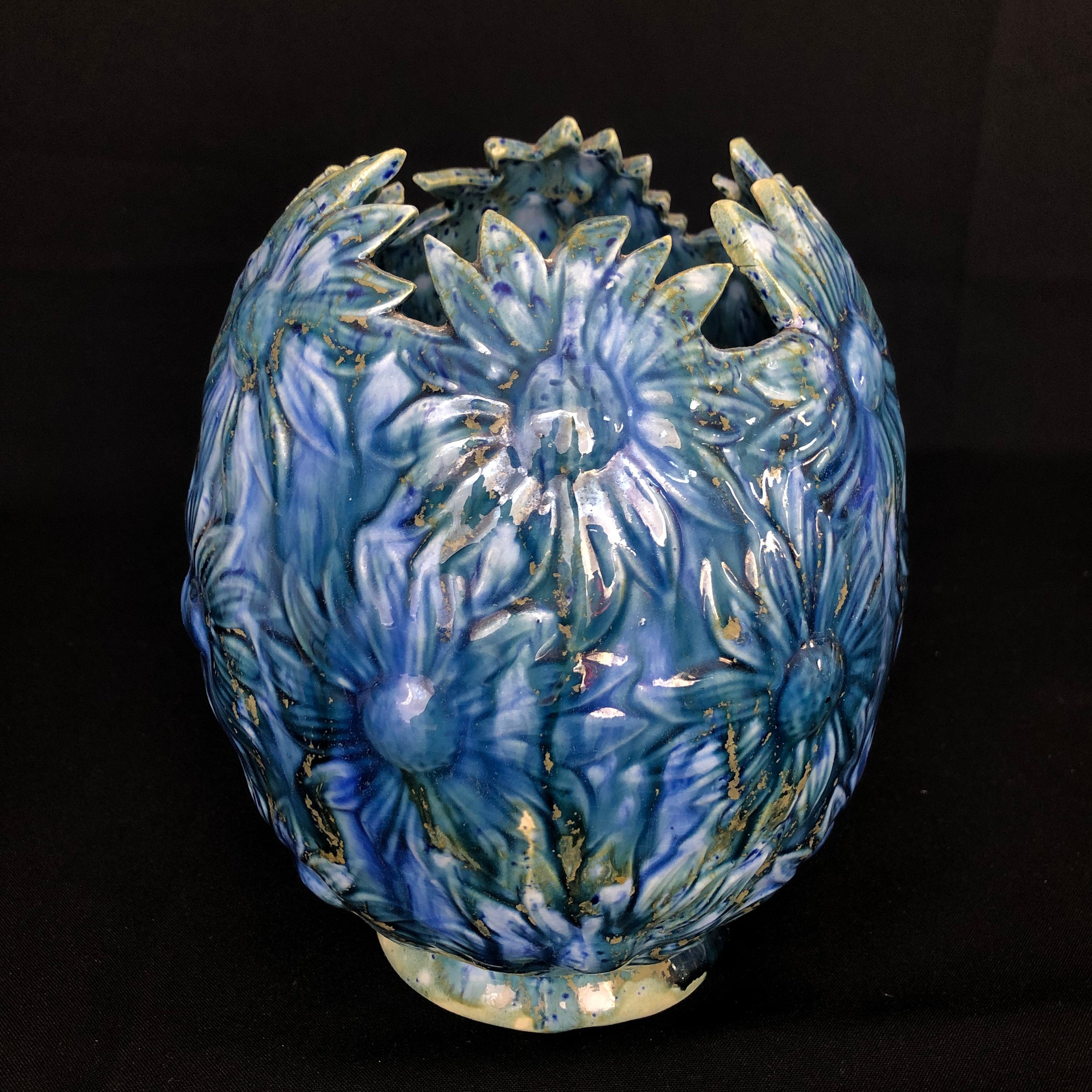 Outstanding 'daisy' Studio Pottery Vase From Dutcher's Studio ...