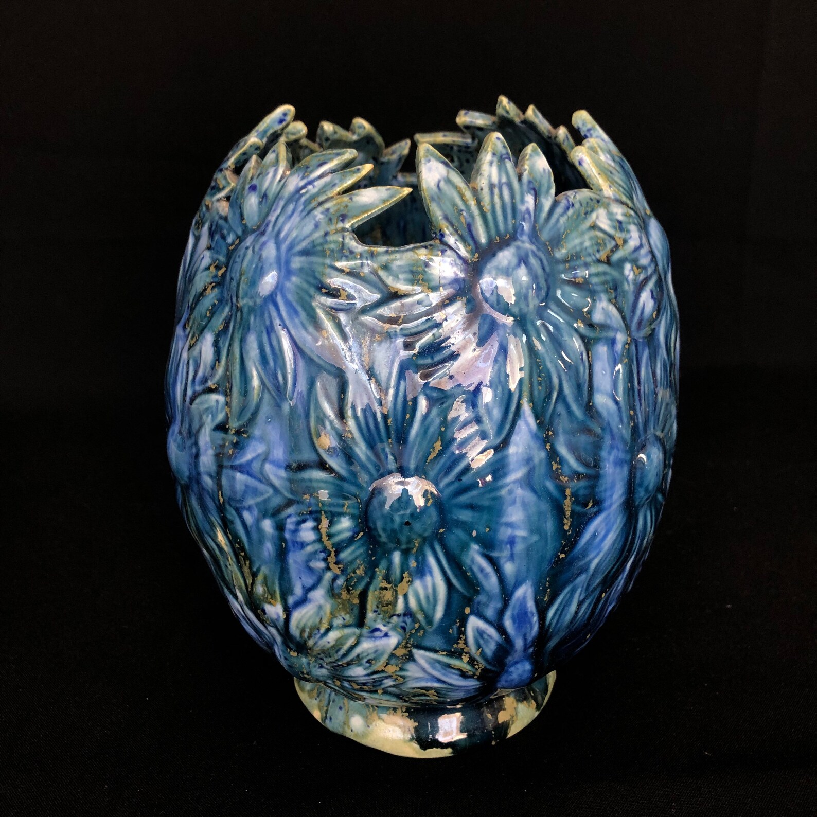 Outstanding 'daisy' Studio Pottery Vase From Dutcher's Studio ...