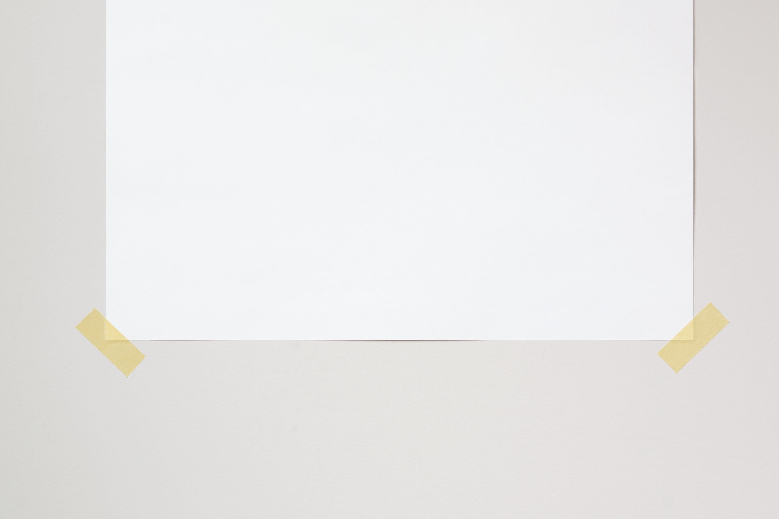 Horizontal Poster Mockup Taped Poster Mockup 16x20 Poster | Etsy