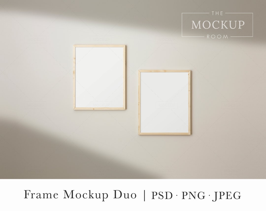 Two Frame Mockups | Set of 2 Frame Mockups | Vertical Frame Mockup ...