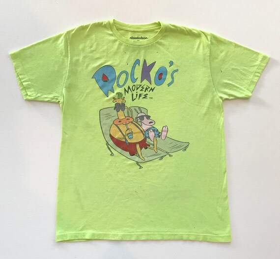 Rockos Modern Life T Shirt Yellow Size Large - Etsy