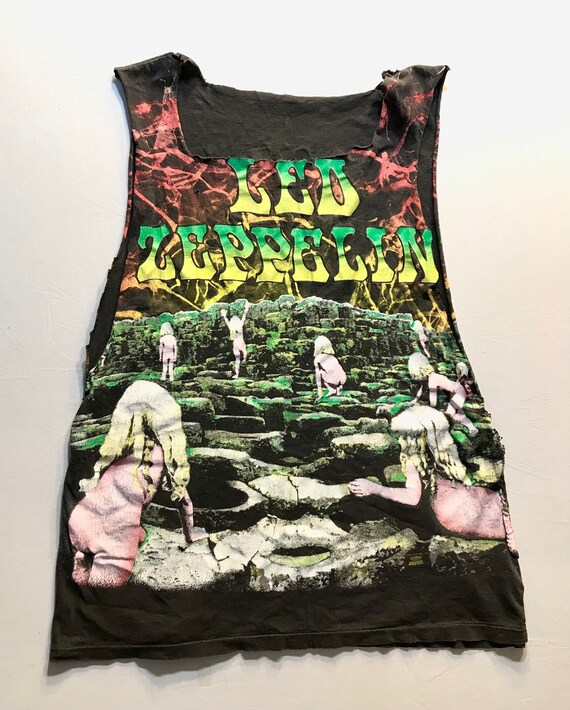 Led Zeppelin Vintage Houses of the Holy Cut off Shirt - Etsy