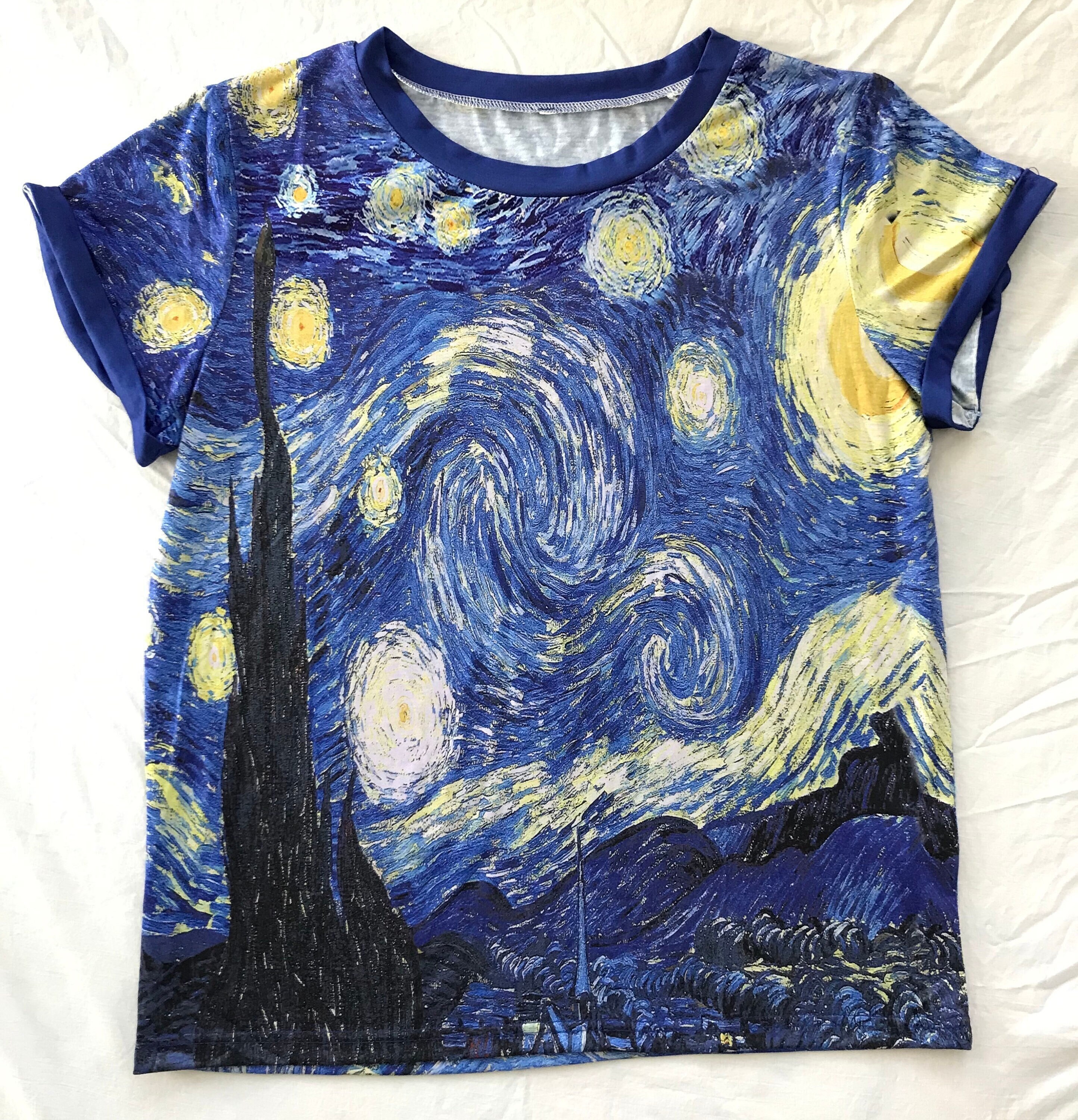 Van Gogh Starry Night T Shirt Size Medium - Etsy