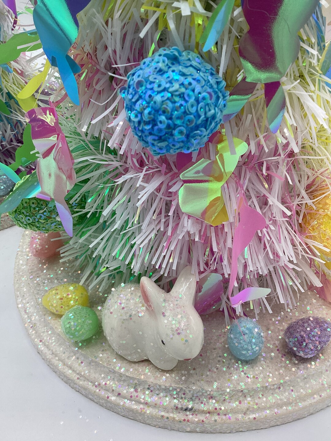 Easter Egg Tree Centerpiece Easter Decoration A Pair of Topiary Easter ...