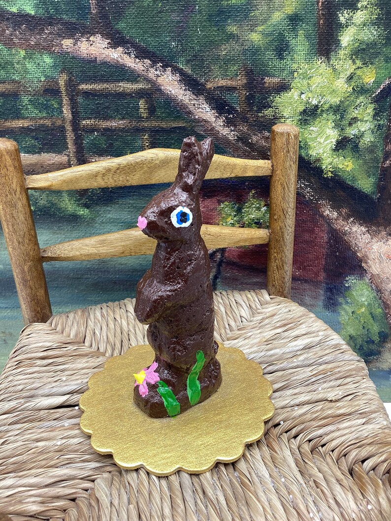 Easter Decoration Faux Chocolate Bunny Nostalgic Easter Candy Chocolate ...