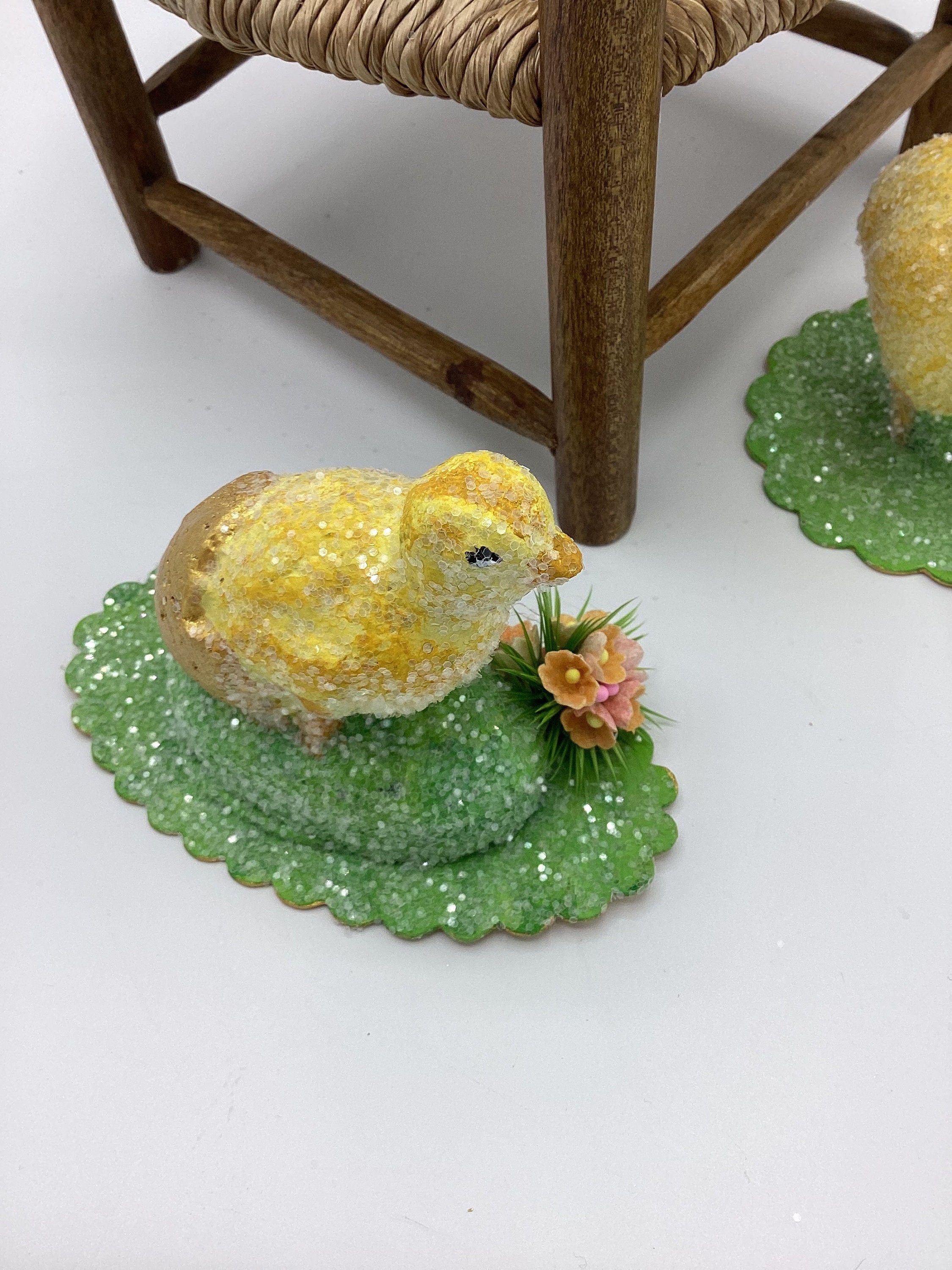 Barnyard Chicks Paper Mache Spring Decoration Easter Decoration ...