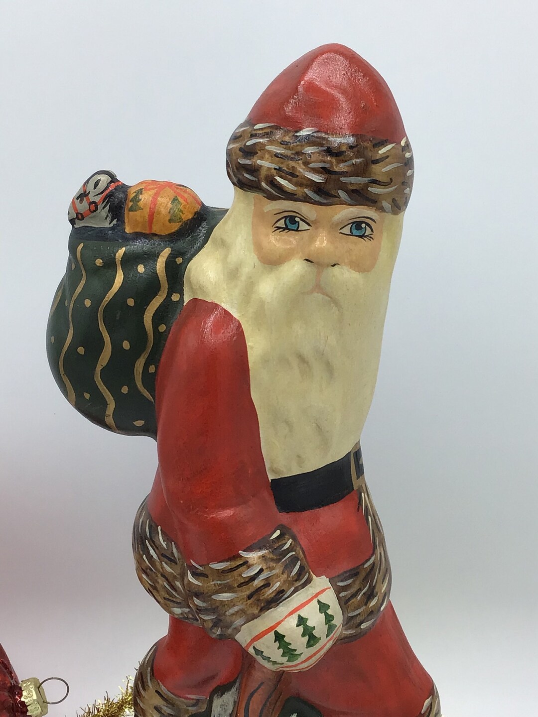 Vaillancourt Vintage “father Christmas With Walking Stick“ Collectible ...