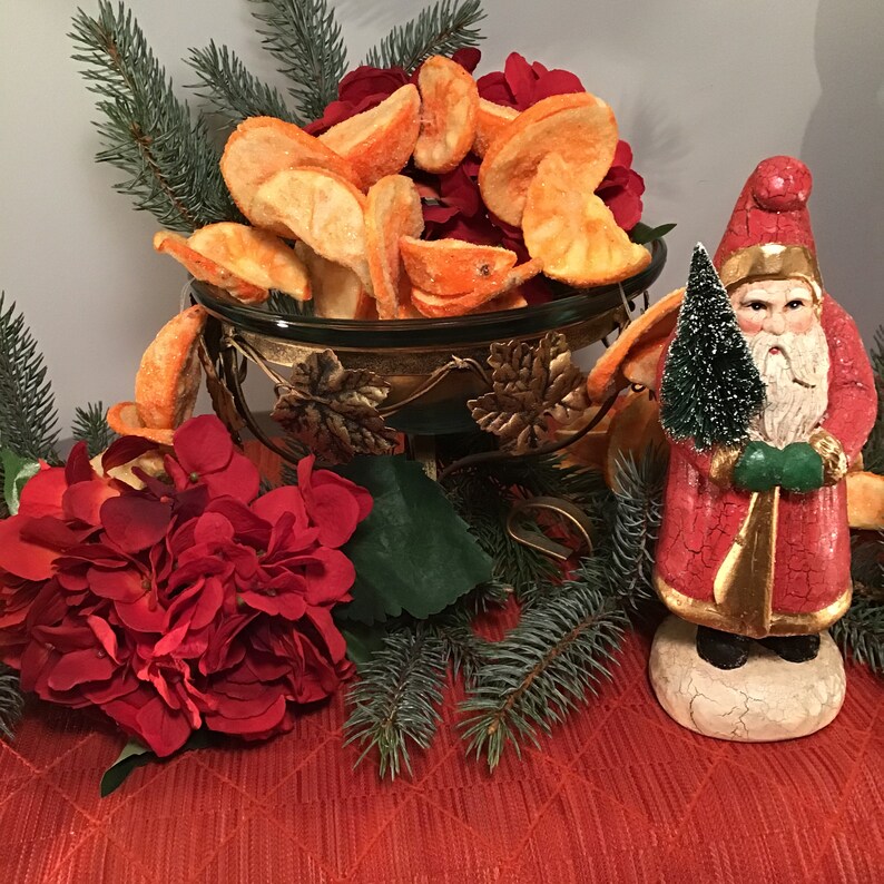 Sugared Orange Paper Mache Garlands - Etsy