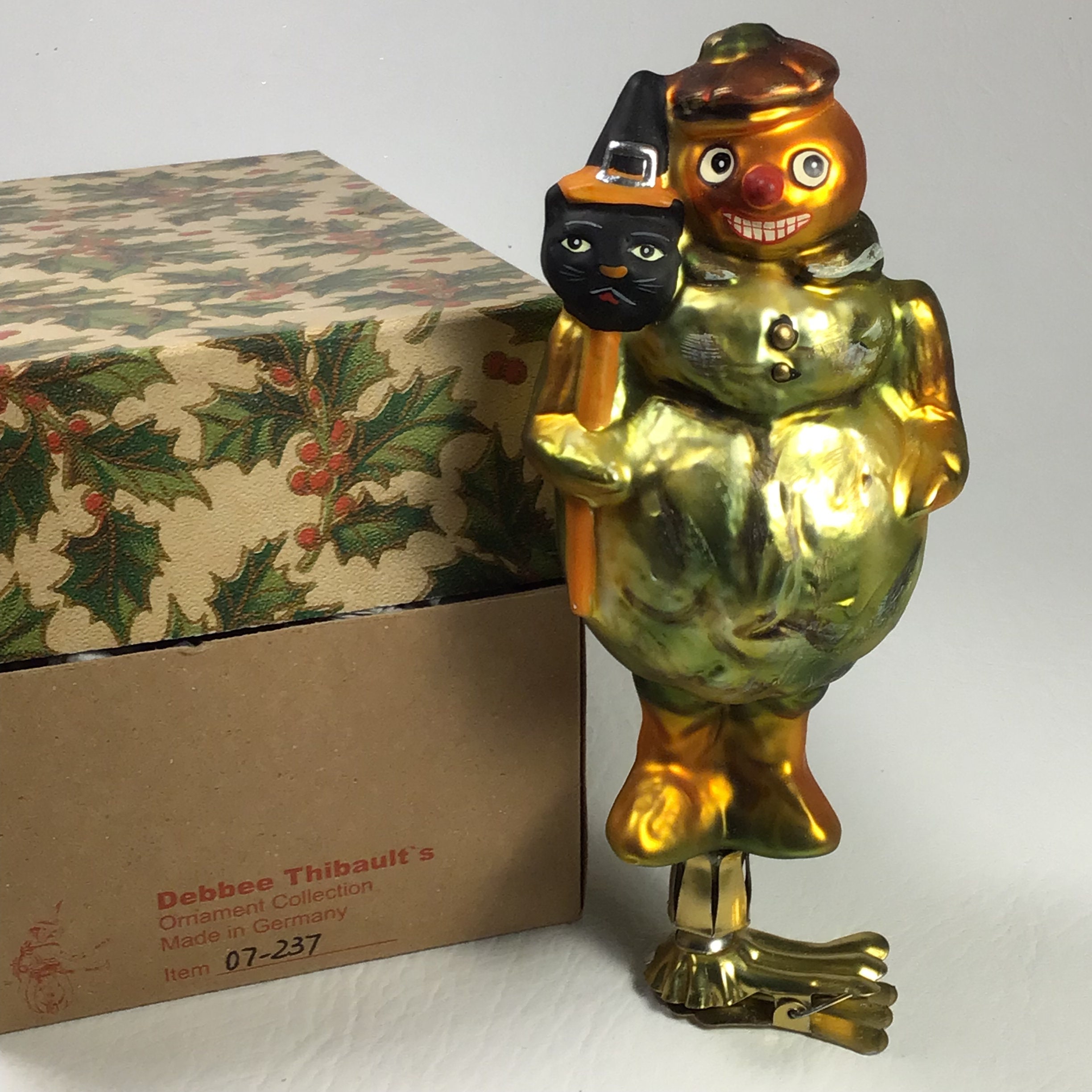 Debbee Thibault Halloween German Blown Glass Clip on Ornament - Etsy