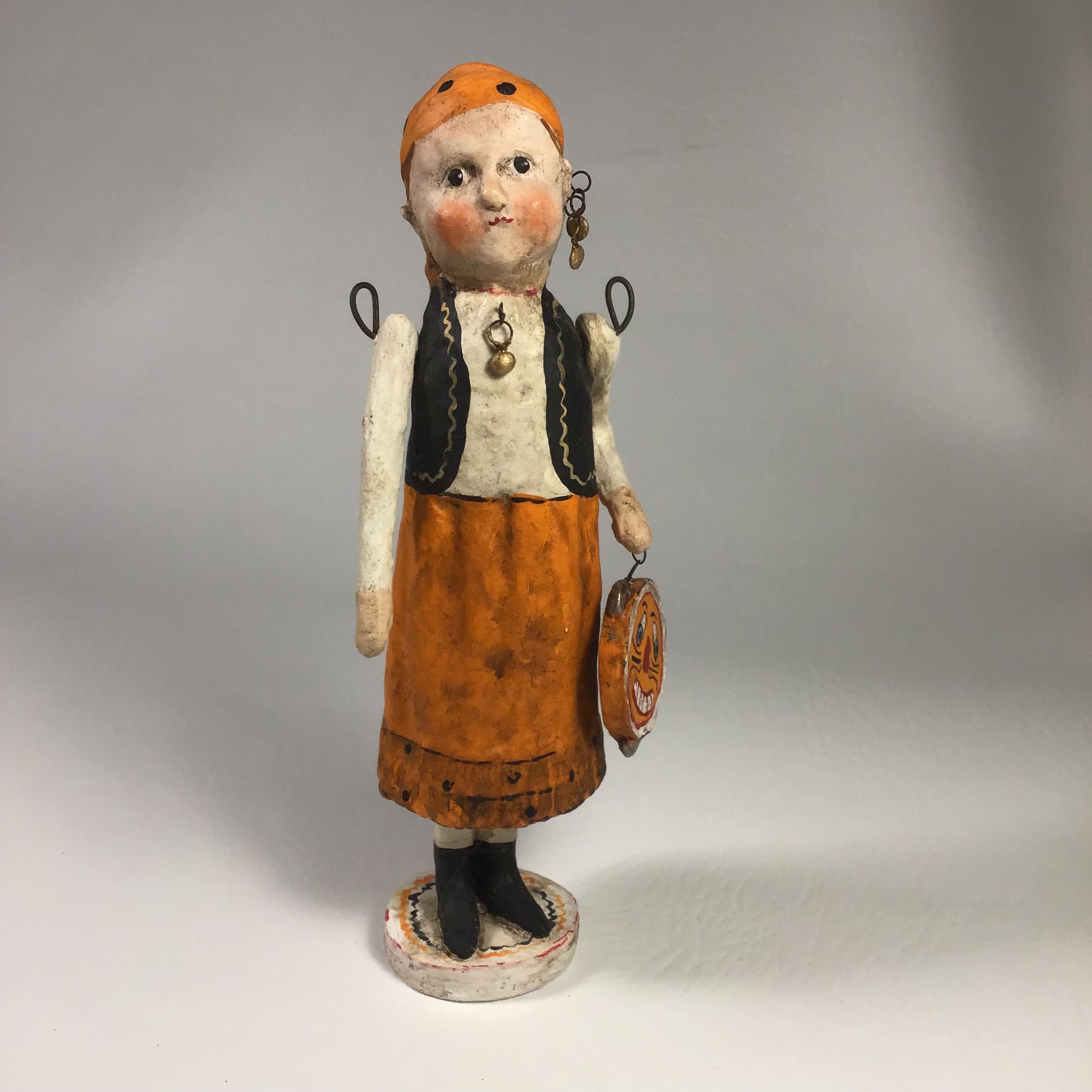 Debbee Thibaults trick or Treat Girl American Folk Art Figurine - Etsy