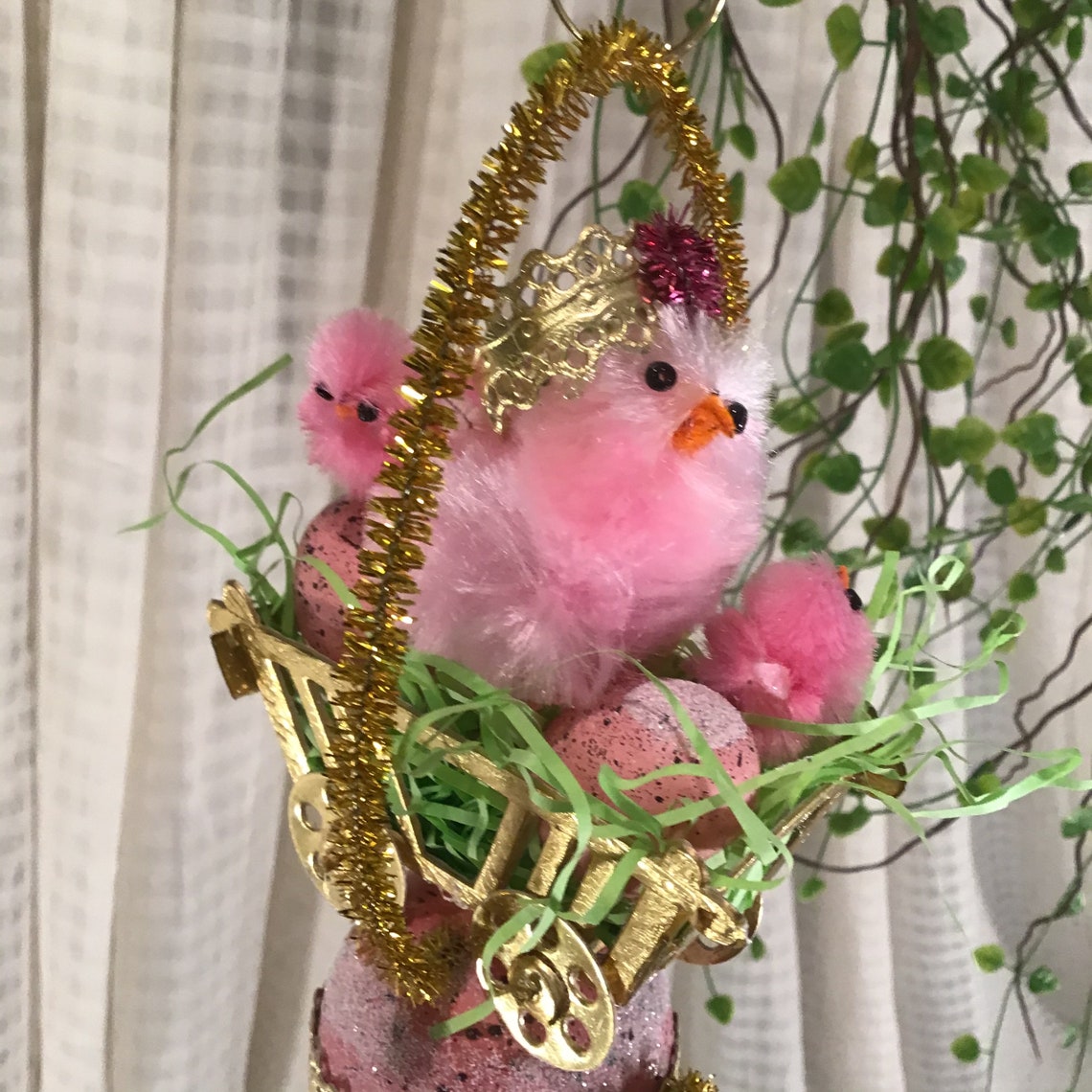 Queen of the Easter Parade and Her Peeps Handmade Ornament - Etsy
