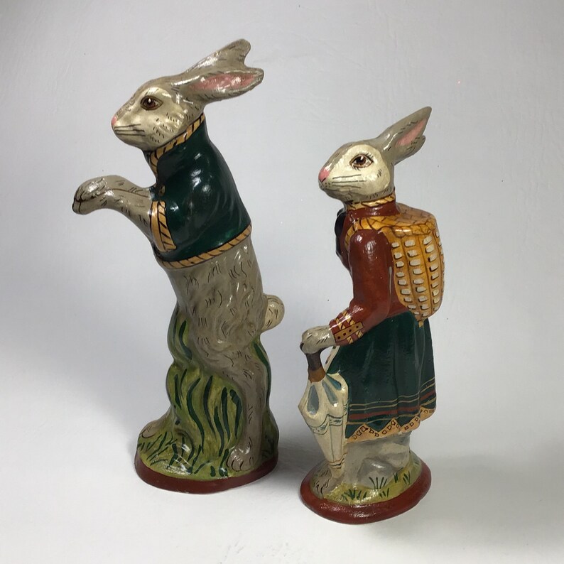 Vaillancourt Vintage American Folk Art Chalkware Dresden - Etsy