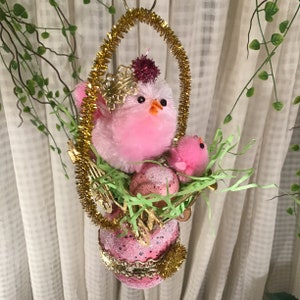 Queen of the Easter Parade and Her Peeps Handmade Ornament - Etsy