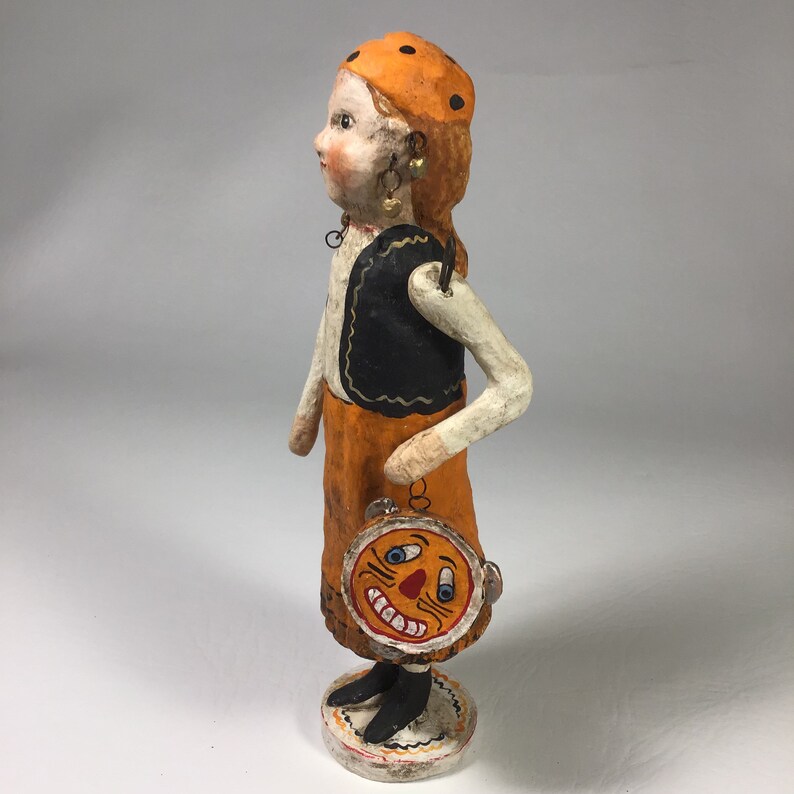 Debbee Thibaults trick or Treat Girl American Folk Art Figurine - Etsy