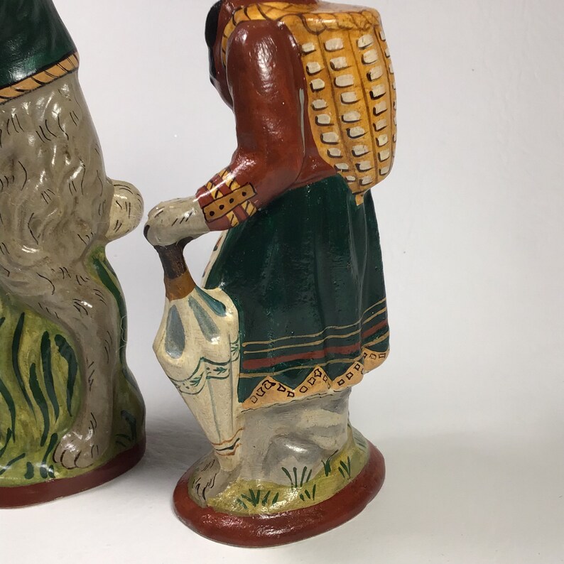 Vaillancourt Vintage American Folk Art Chalkware Dresden - Etsy