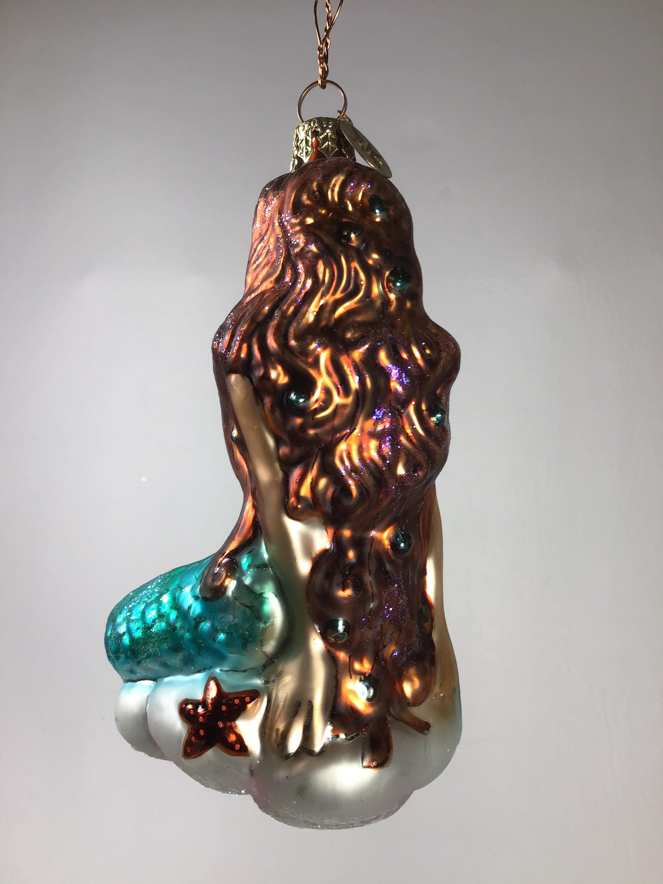 Christopher Radkos surf Siren Glass Christmas Ornament - Etsy