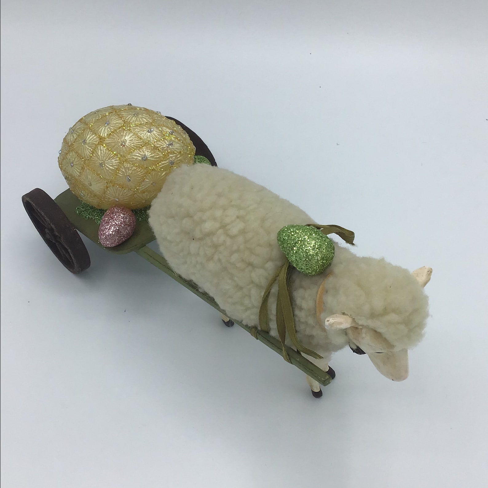 Vintage Bethany Lowe Putz Lamb Pulling Egg Cart Easter Spring Putz - Etsy