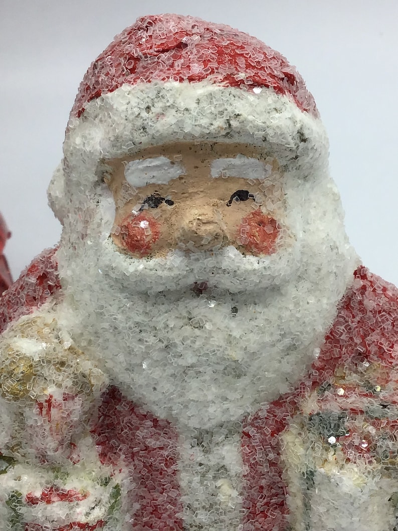 Santa Gift Giving by Teena Flanner OOAK Pulp Paper Mache Santa - Etsy