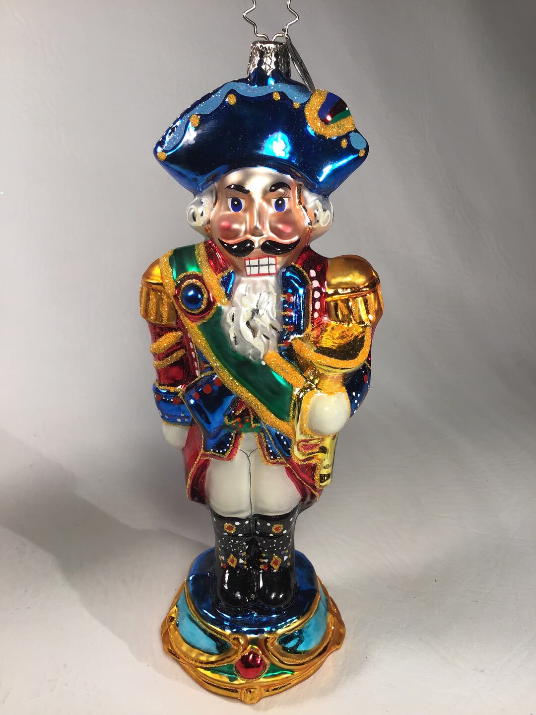 Vintage Christopher Radko “colonel Cavalier” Mouth Blown Glass Ornament ...