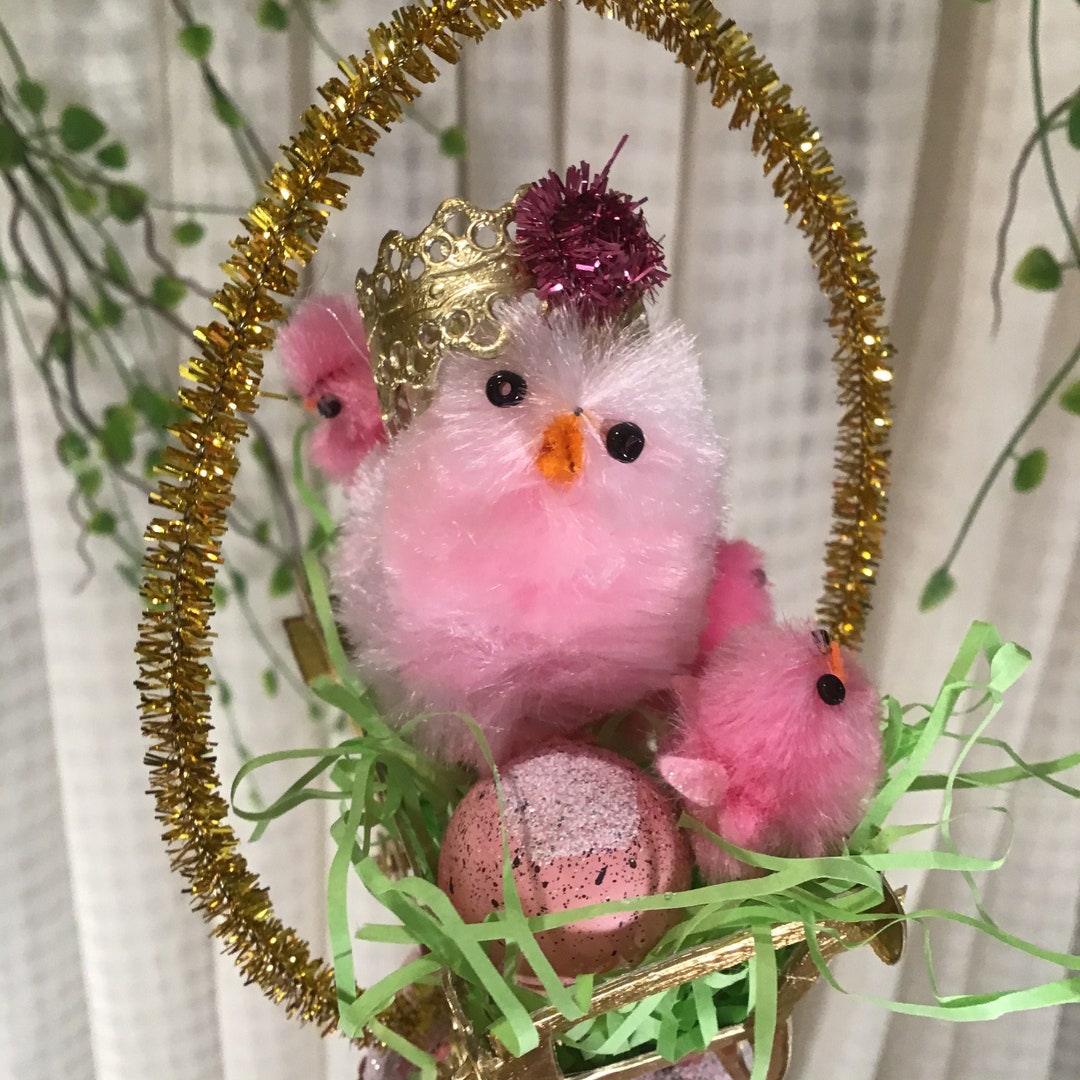 Queen of the Easter Parade and Her Peeps Handmade Ornament - Etsy