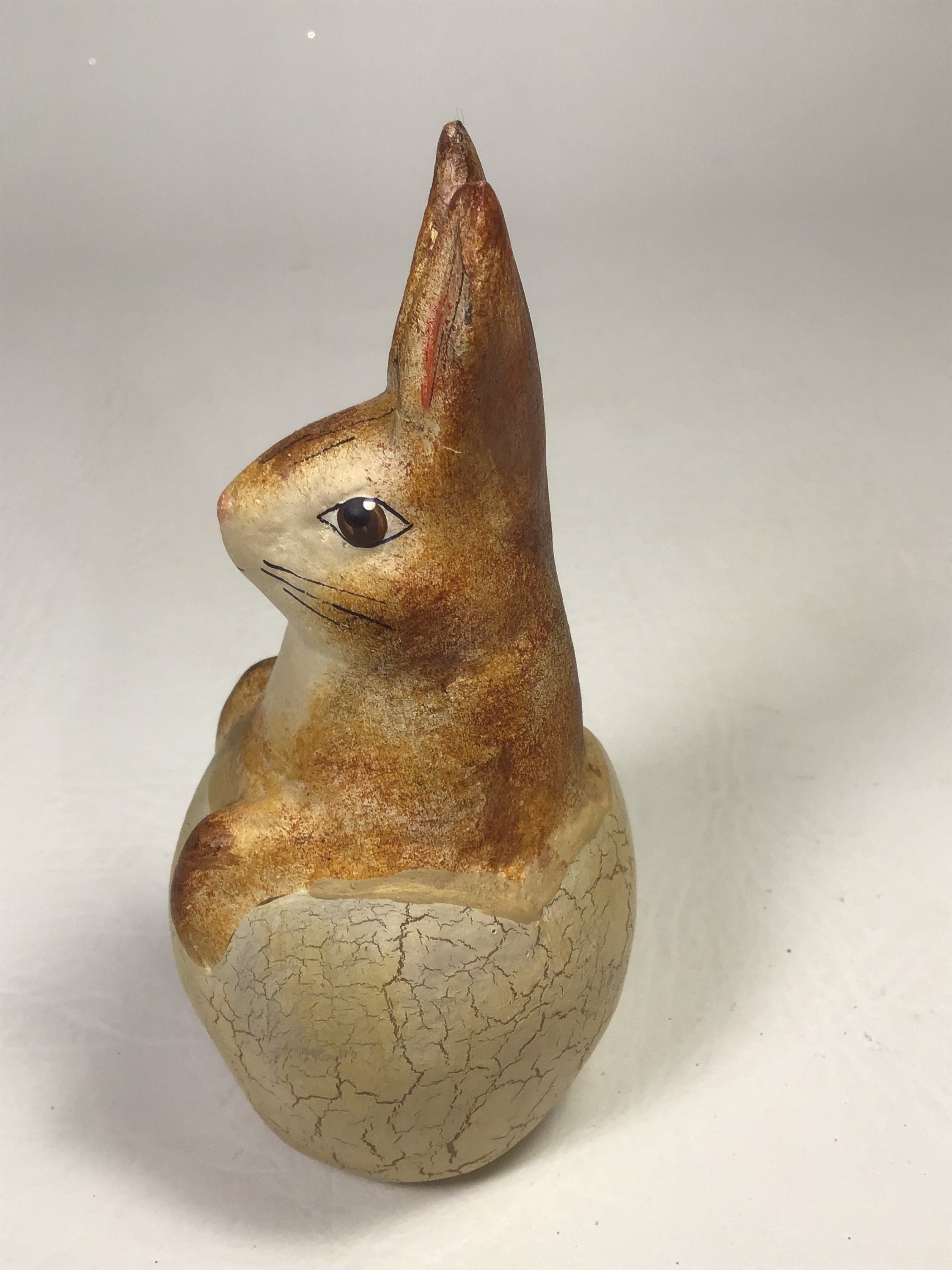 Walnut Ridge Bunny Chalkware Collectible Signed by Artist 2001 - Etsy