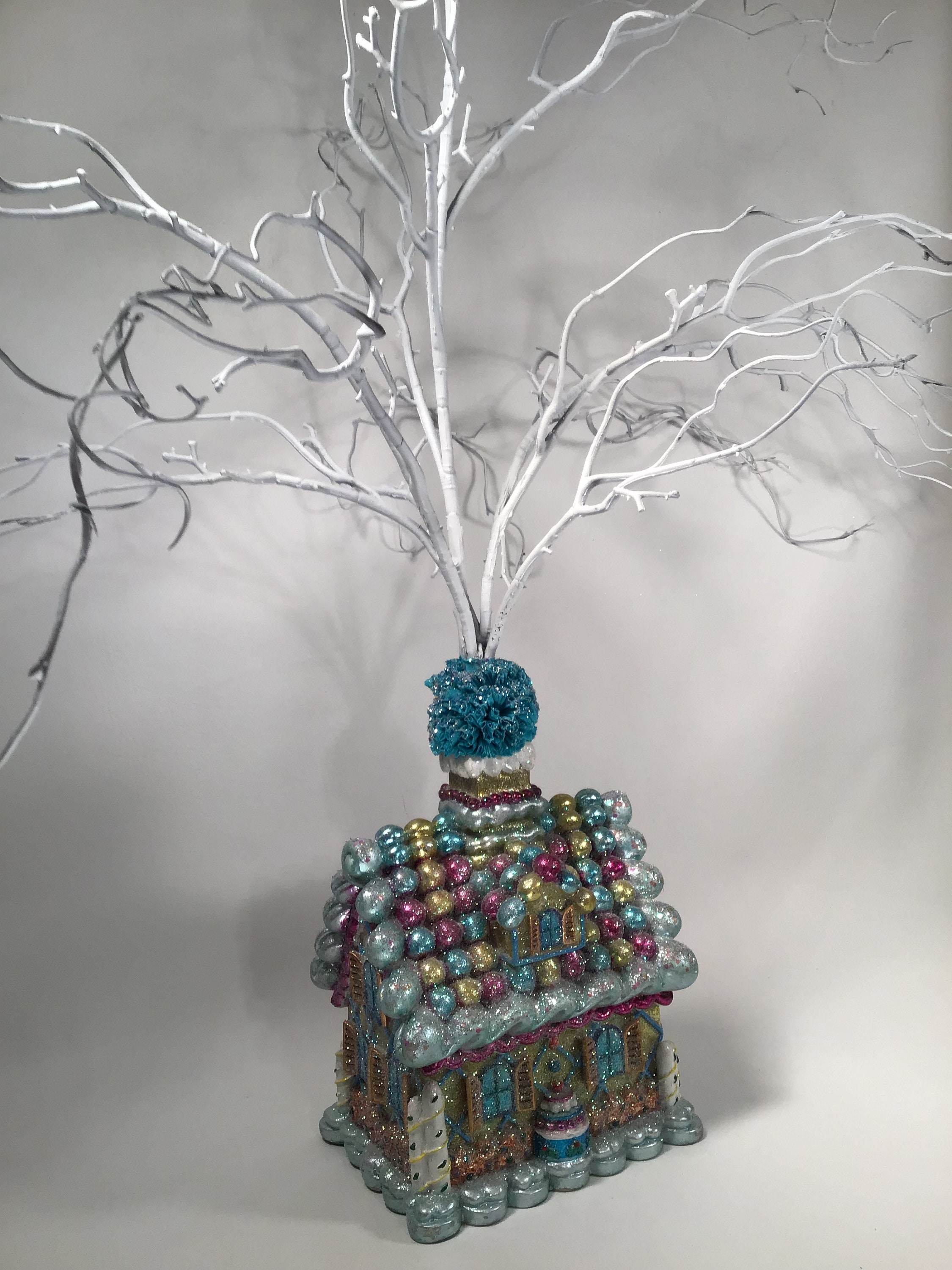 Radko “ April Cottage “ Easter / Spring Tree Christopher Radko Vintage ...