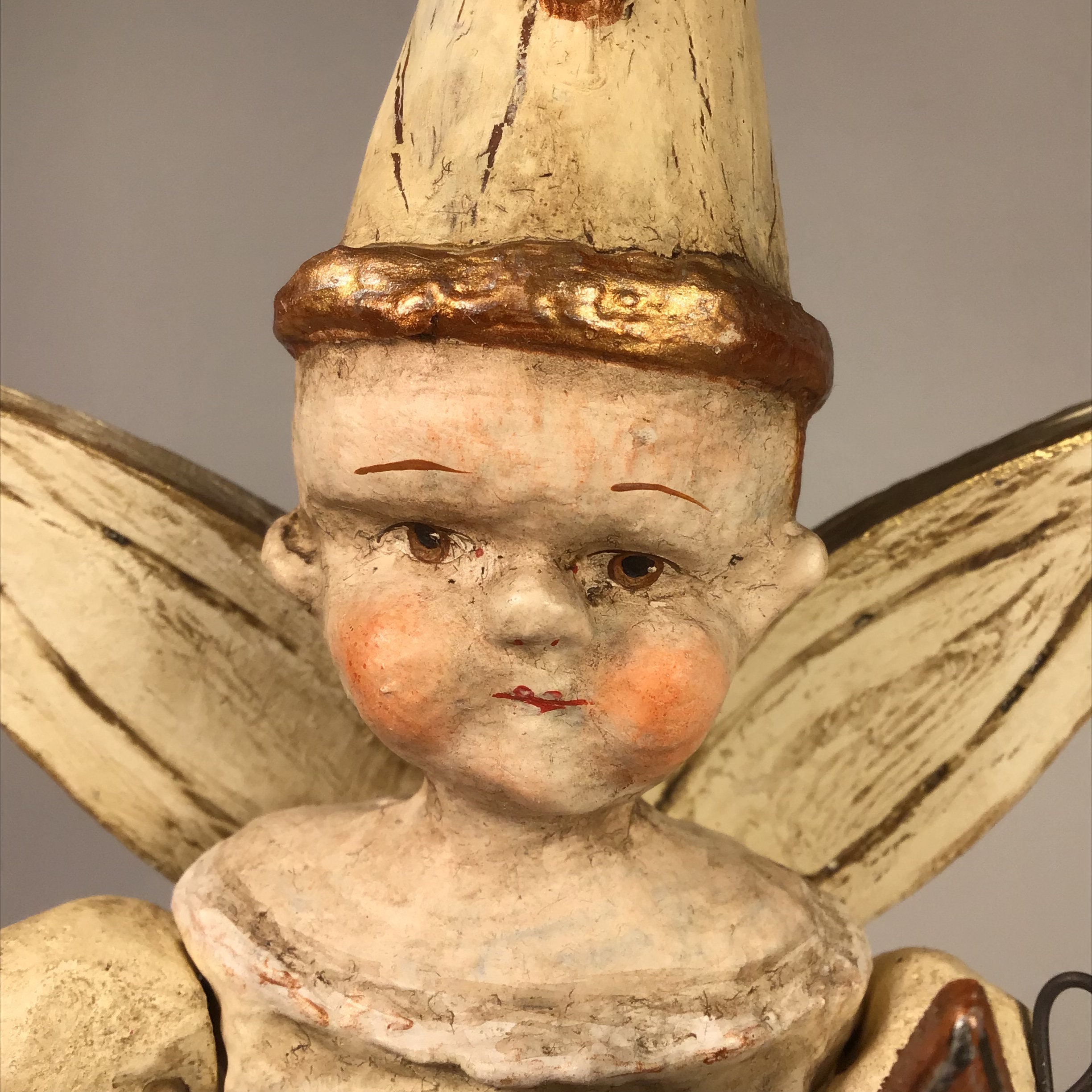Debbee Thibault American Folk Art Paper Mache Pumpkin Fairy - Etsy