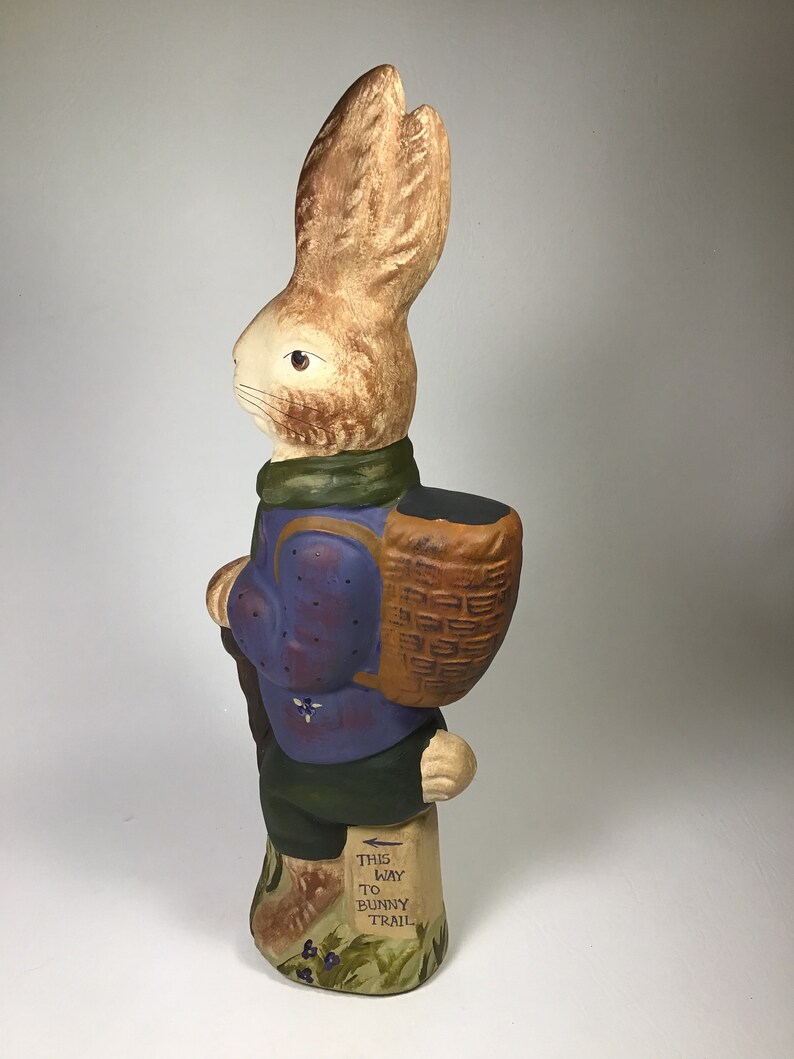 Walnut Ridge Collectibles Chalkware Bunny Trails - Etsy