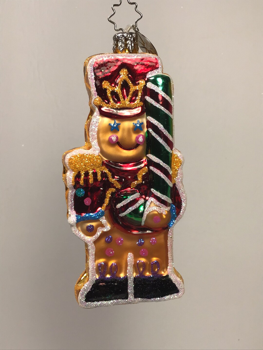 Christopher Radko Vintage nutcracker Cookie Blown Glass Ornament - Etsy