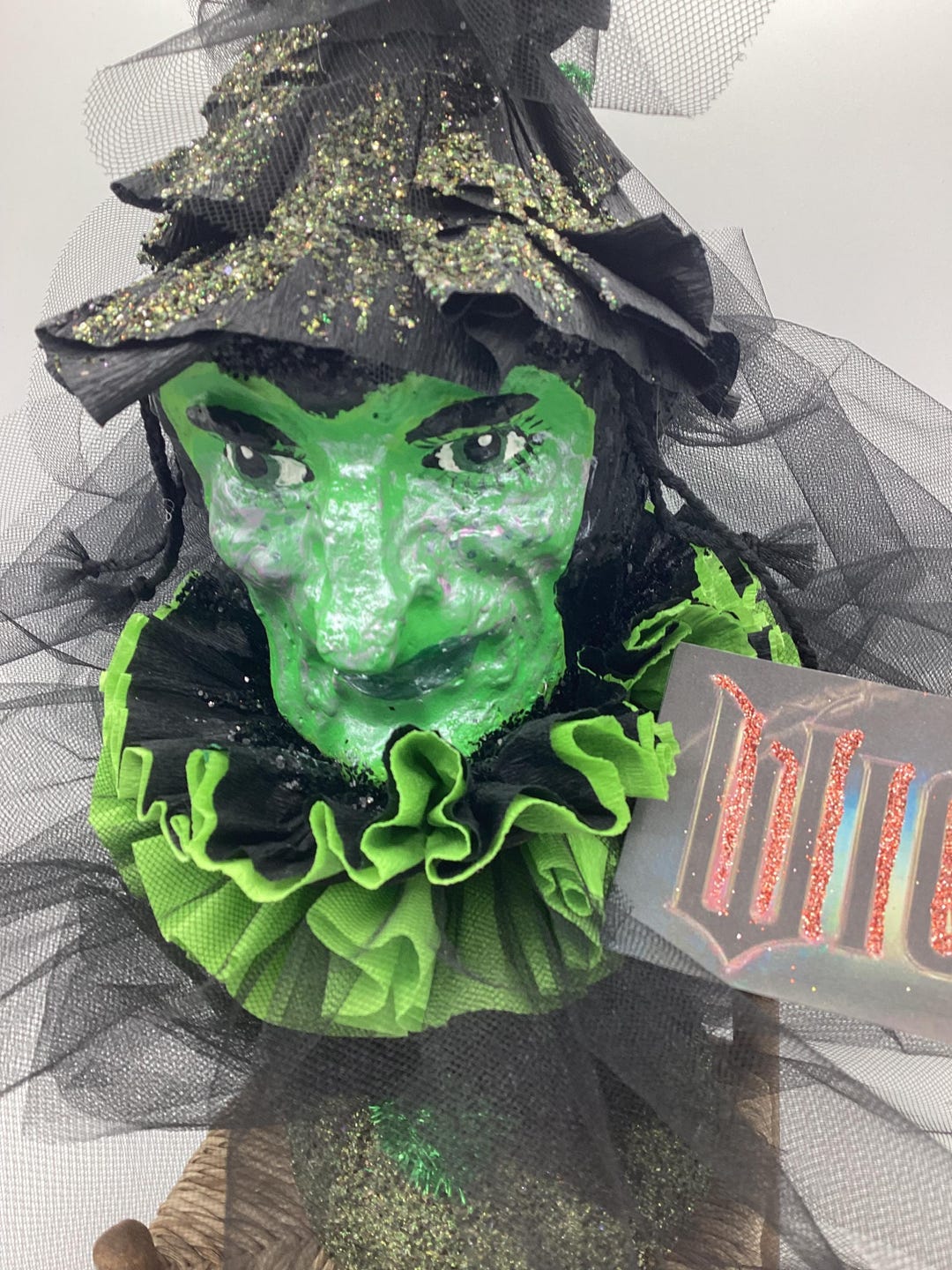 Elphaba Wicked Witch Hand Made Paper Mache Bust Its Wicked!!! - Etsy