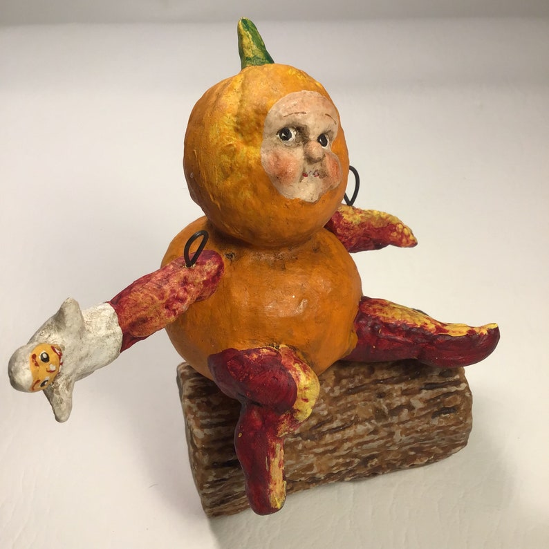 Debbee Thibaults Fiddle Dee Dee Paper Mache Composition - Etsy