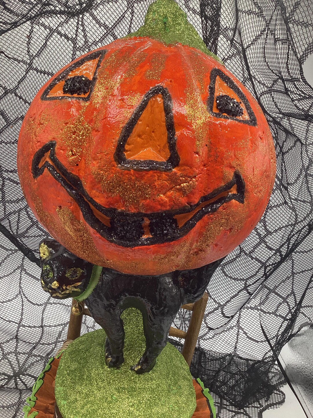 Pumpkin Head Paper Mache