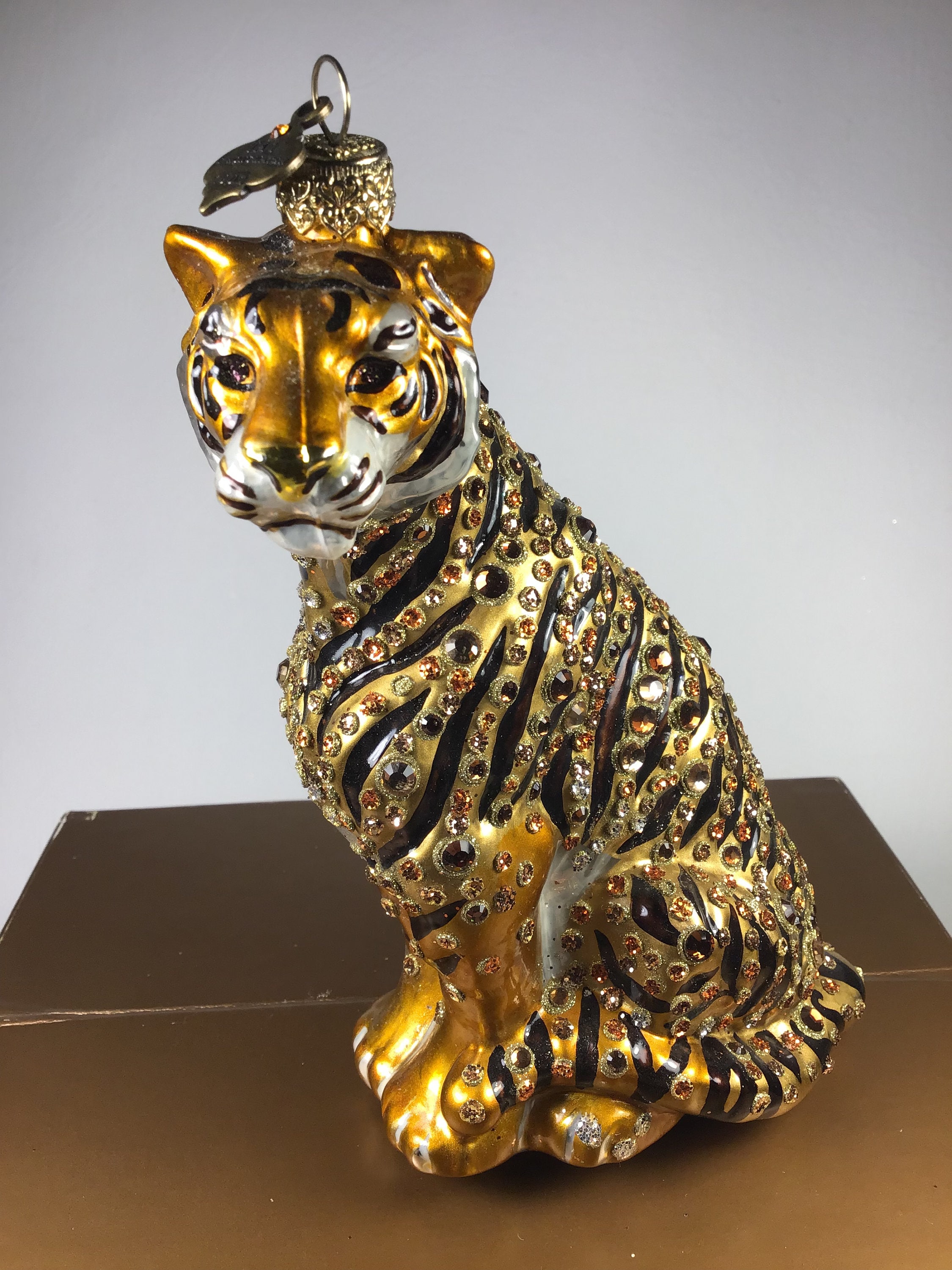 Jay Strongwaters Grand Bengal Tiger Mouth Blown Glass - Etsy