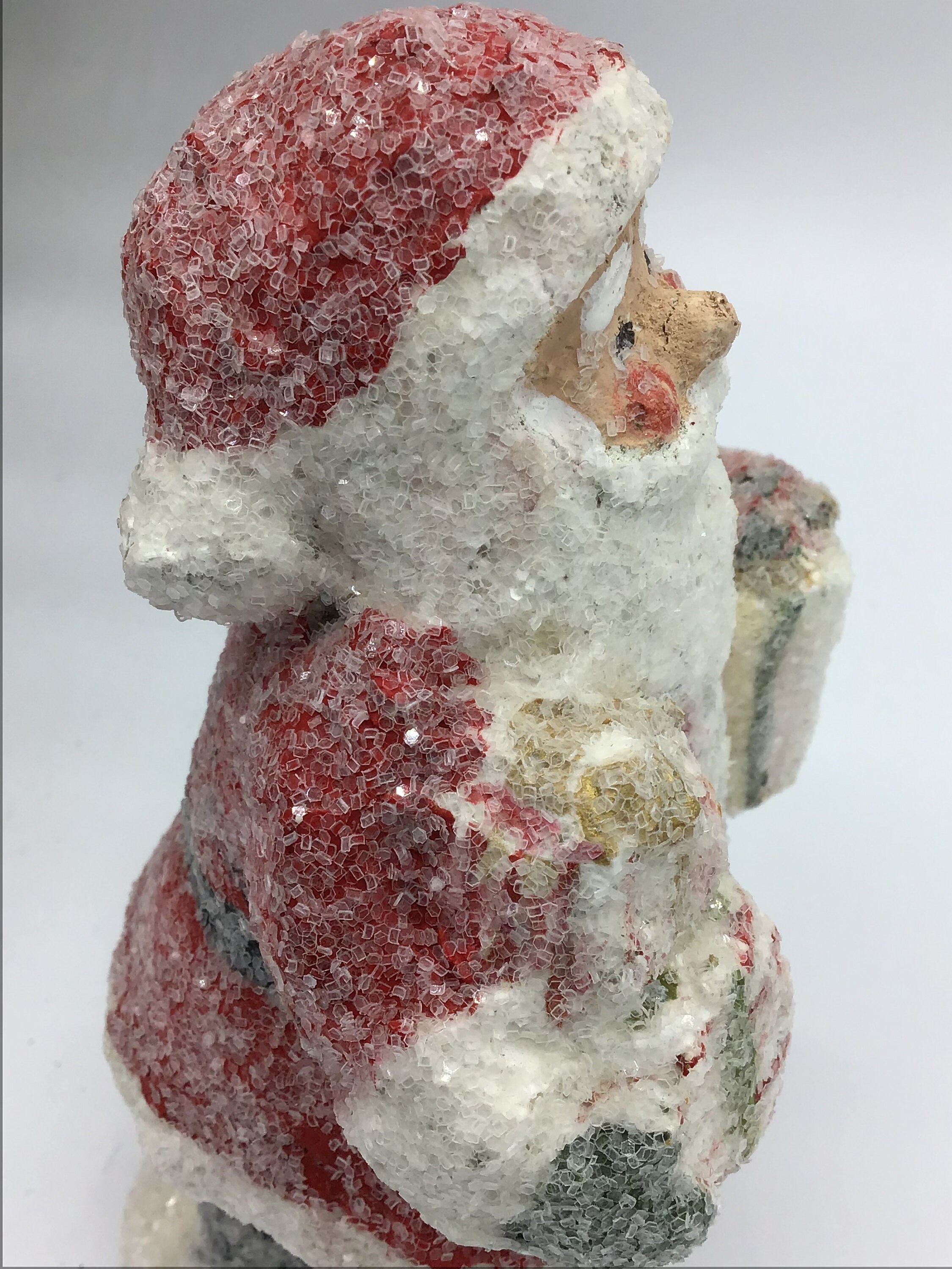 Vintage Teena Flanner “santa Gift Giving” OOAK Pulp Paper Mache Santa ...