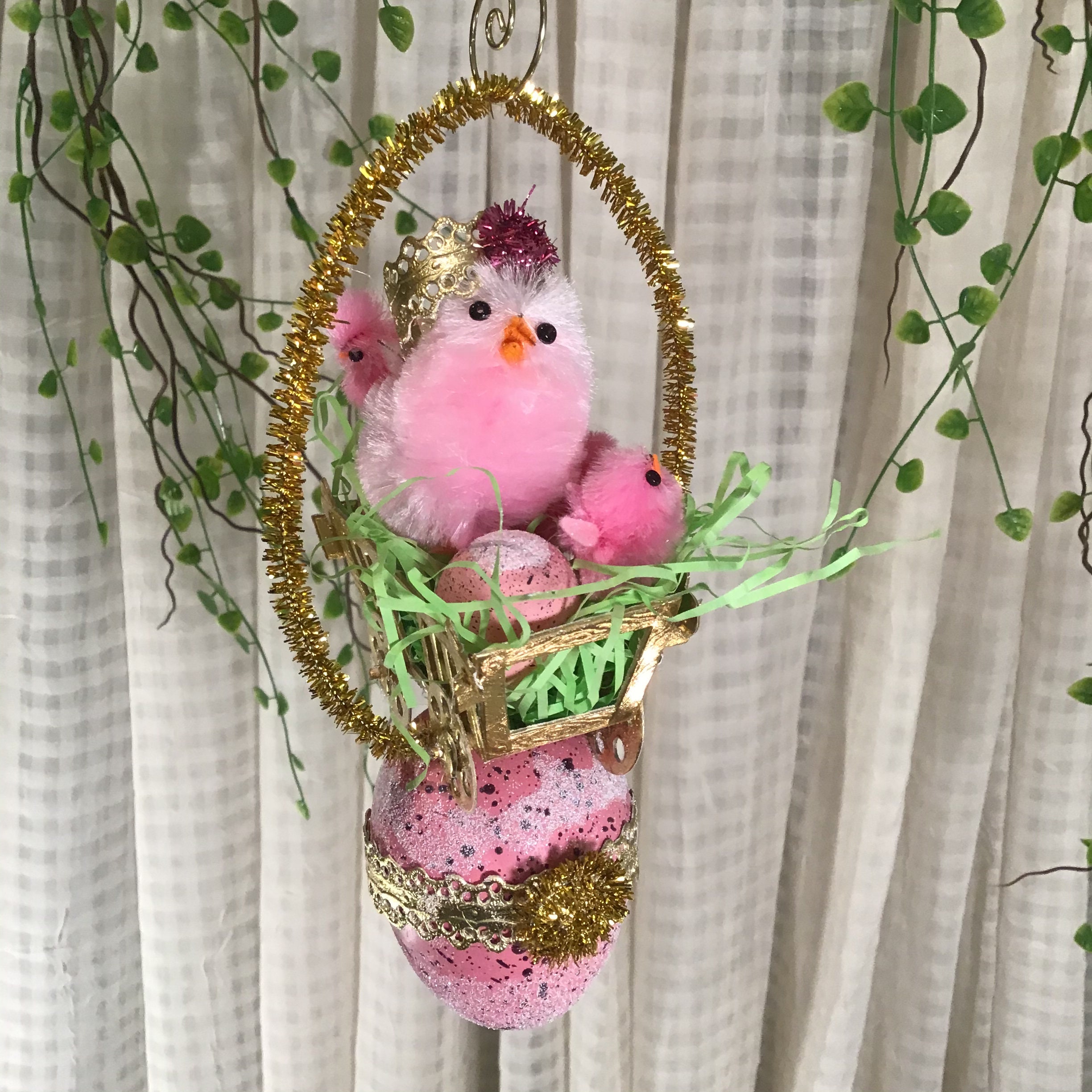 Queen of the Easter Parade and Her Peeps Handmade Ornament - Etsy