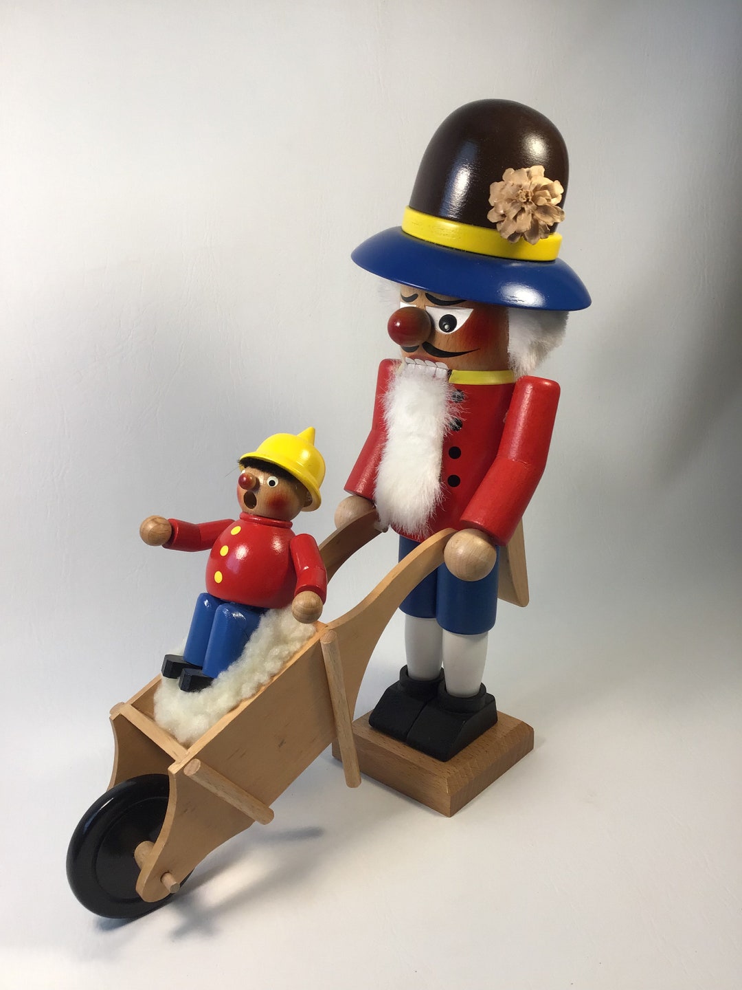Vintage Steinbach Father and Son RARE Nutcracker and Smoker - Etsy