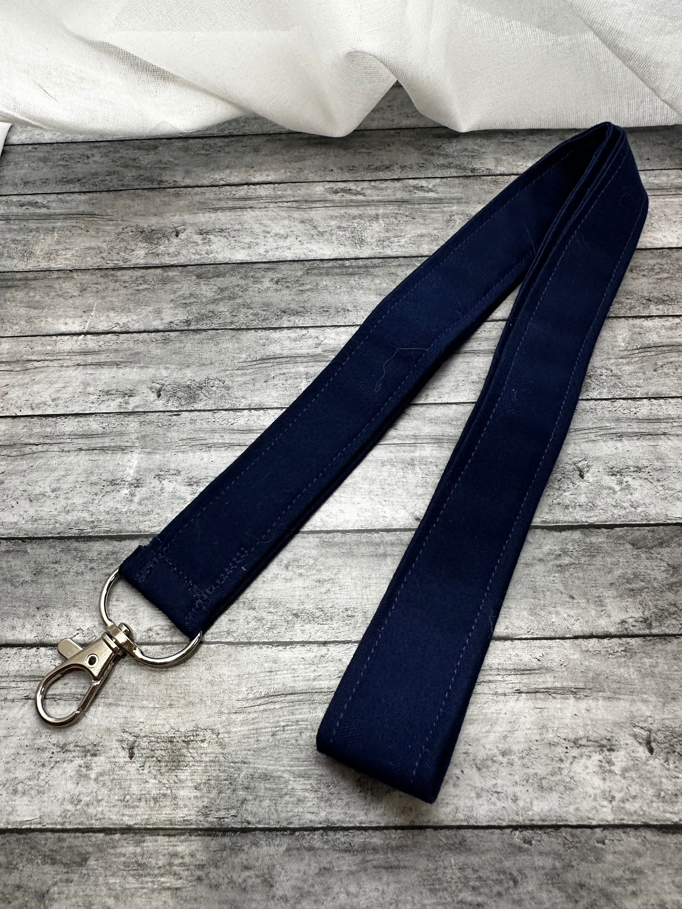 Solid Navy Blue Lanyards - Etsy