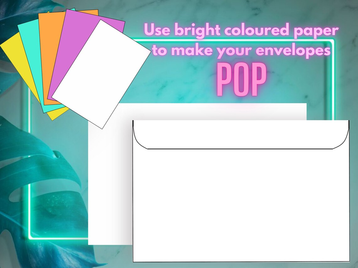 Editable Envelope Template | Custom Envelope Template | Printable 5x7 ...