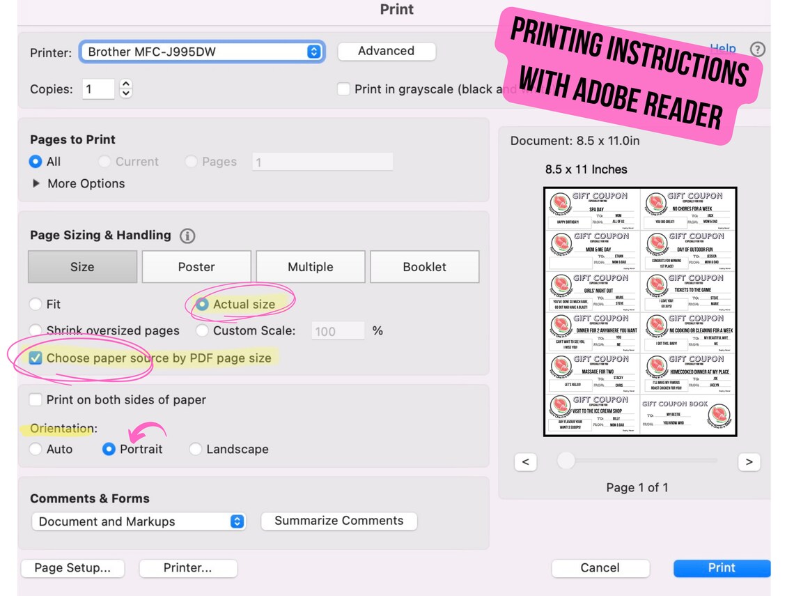 Editable Coupon Template | Personalized Gift Coupon | Editable Gift ...