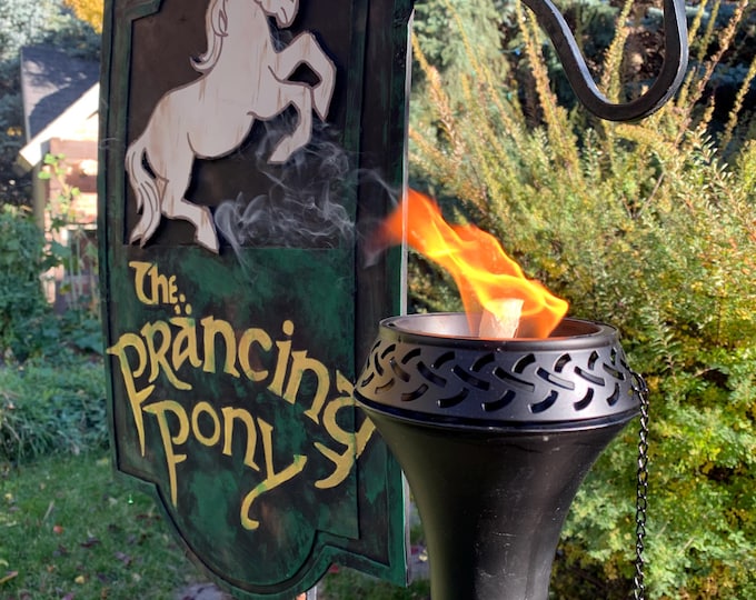 Prancing Pony Bar Sign Lord of the Rings Movie Poster Print Middle ...