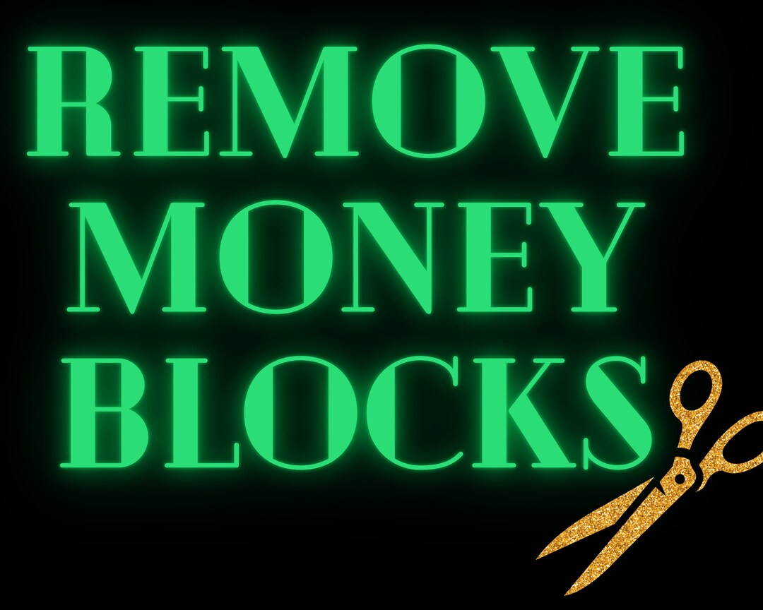 REMOVE MONEY BLOCKS - Etsy