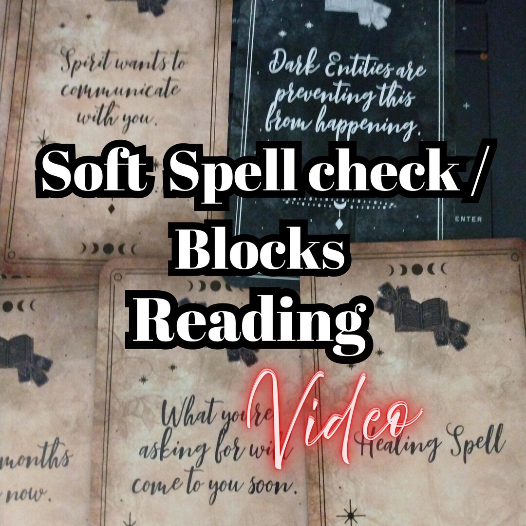 Soft Spell Check Reading for Blocks Etc - Etsy