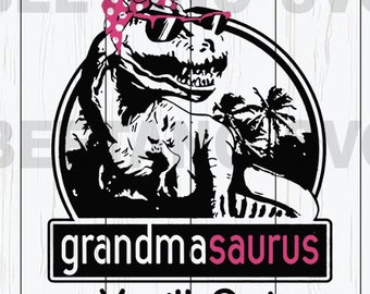 Grandmasaurus Svg Etsy
