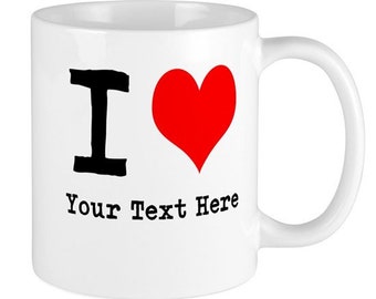 Ceramic Heart Mug - Etsy