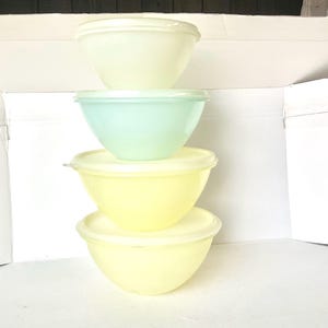 Vintage 40s 50s Tupperware Bowls Wonderlier Pastel Set of 4 - Etsy