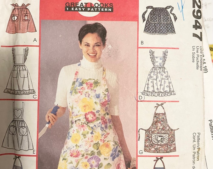 Vintage Mccalls Pattern 2947 Aprons Size O/S - Etsy