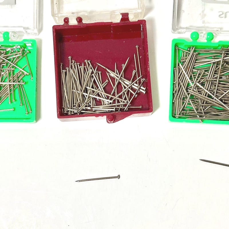 Vintage Straight Pins - Etsy